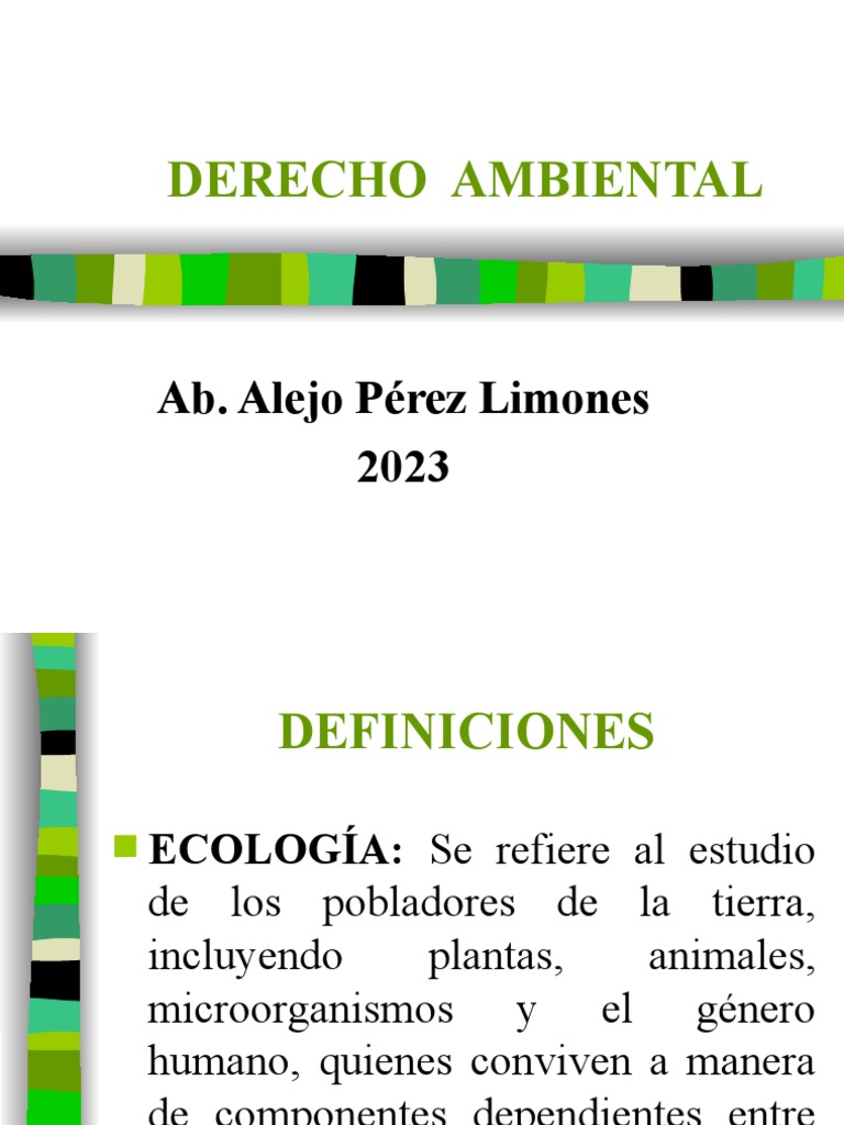 Ecología y Capital en Derecho Ambiental | PDF | Desarrollo sostenible ...