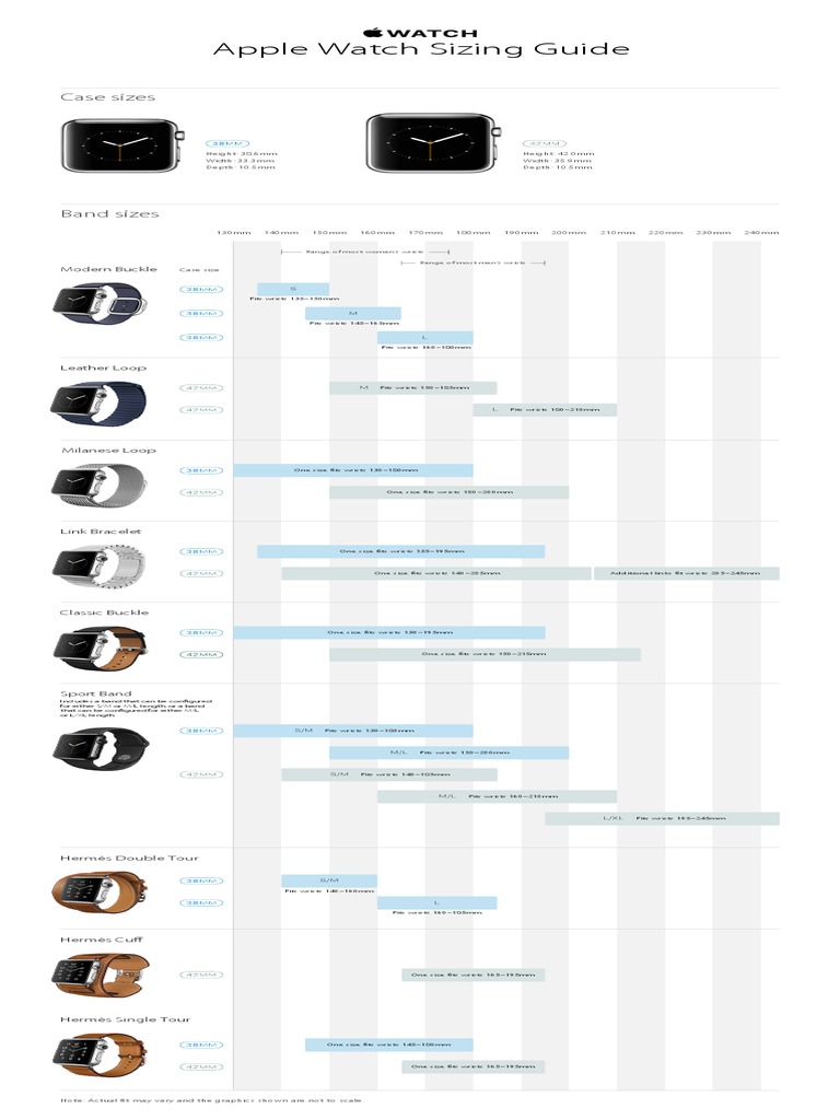 Apple Watch Band Sizing Guide | PDF