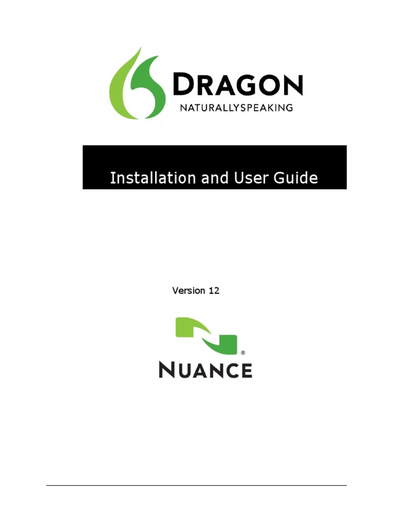 Dragon 12 Manual | PDF | Microsoft Windows | Microsoft Outlook