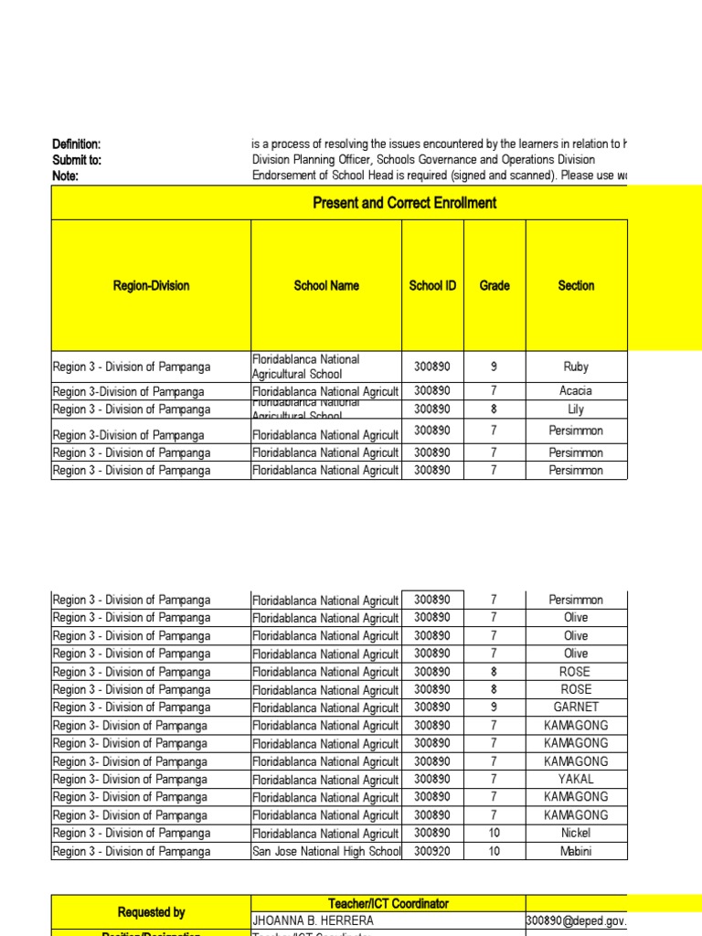 Fnas New Lis Request Forms 2022 Rf08 Transfer Issues | PDF