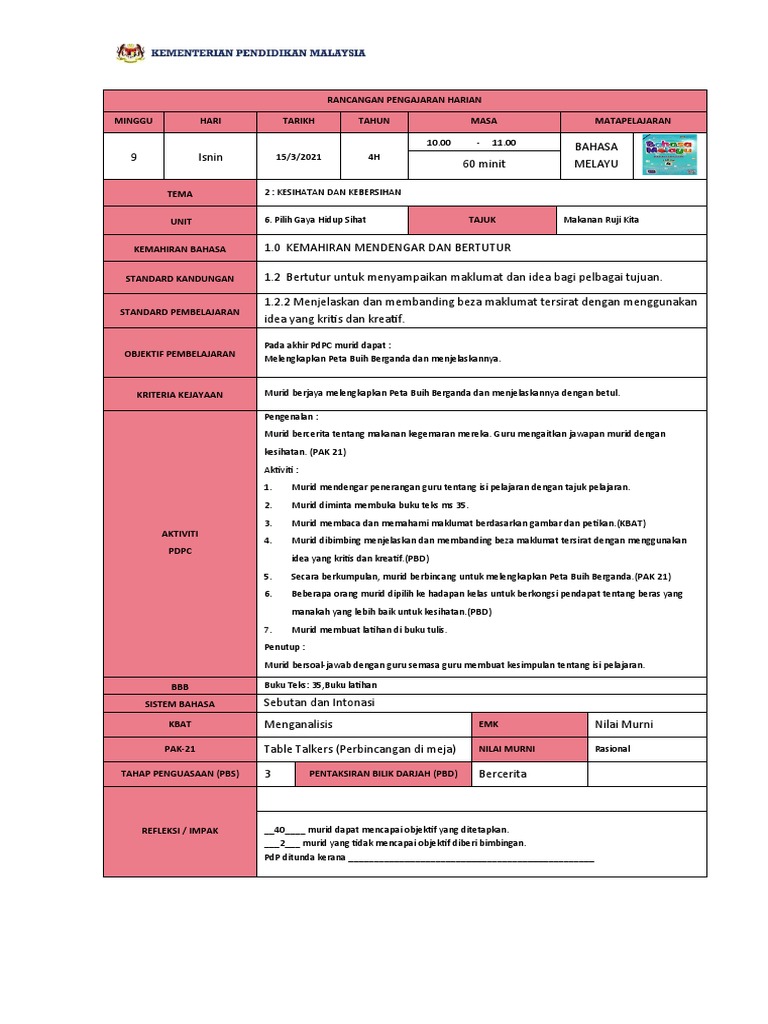 RPH 8 BM THN 4-Unit 6 (M8) | PDF