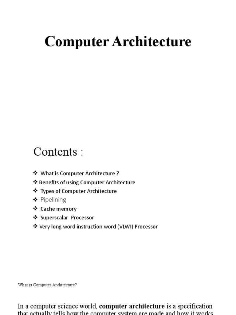 Computer Architecture Descargar Gratis Pdf Computer Architecture Central Processing Unit