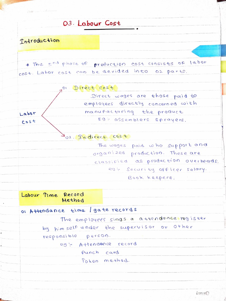 Ma Lesson 03 Labour Cost | PDF | Piece Work | Salary