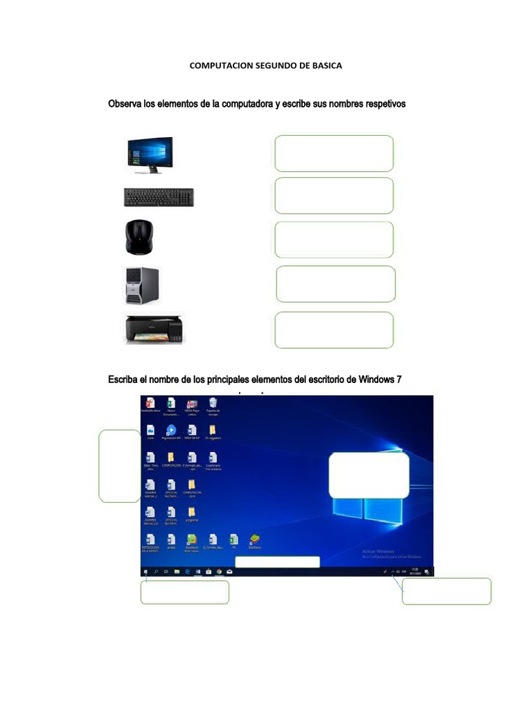 Computacion Segundo de Basica | PDF