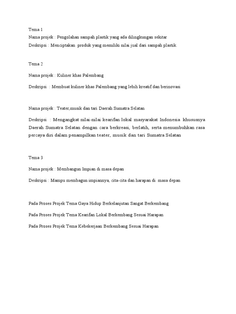 Perencanaan Raport Projek p5 2223 | PDF