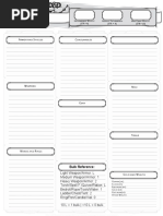 Dead Reign Character Sheet | PDF
