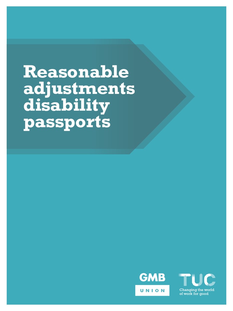 Reasonable Adjustments Passport Template | PDF | Disability | Social ...