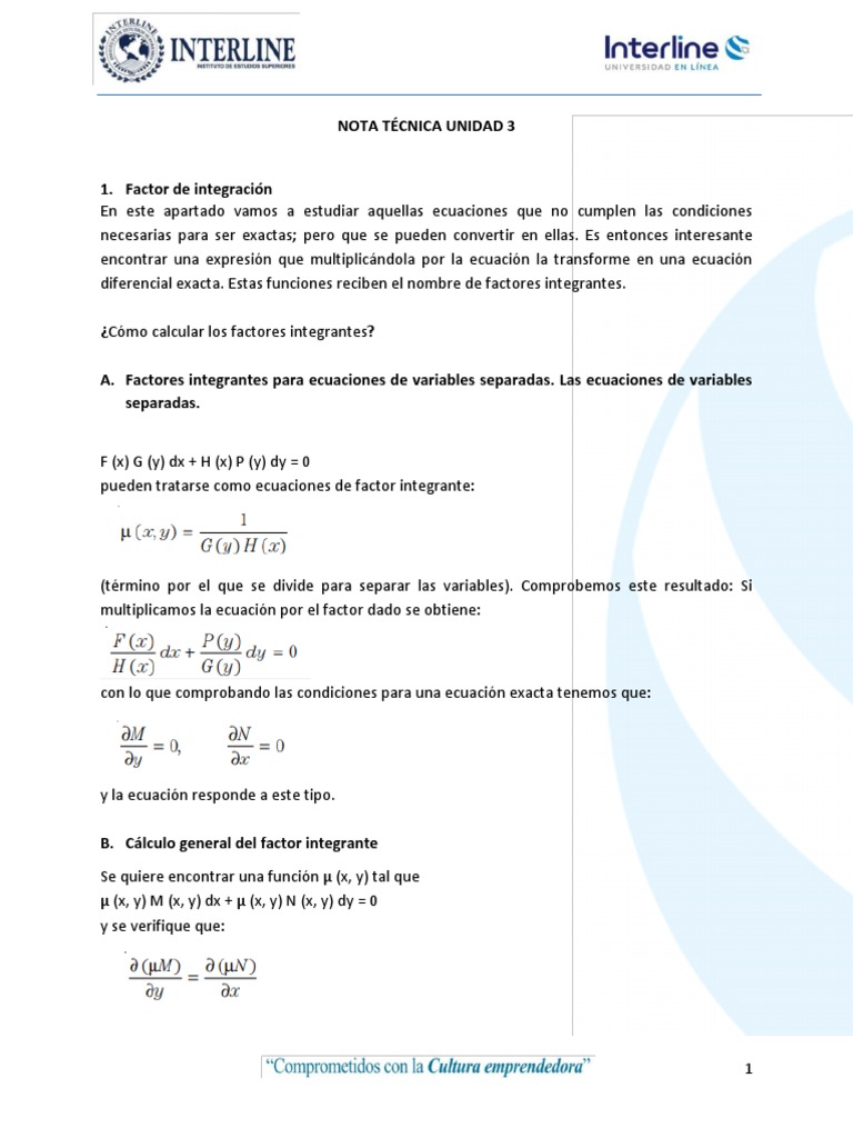 NTU3ECDIFT3B1IME | PDF | Ecuaciones | Linealidad