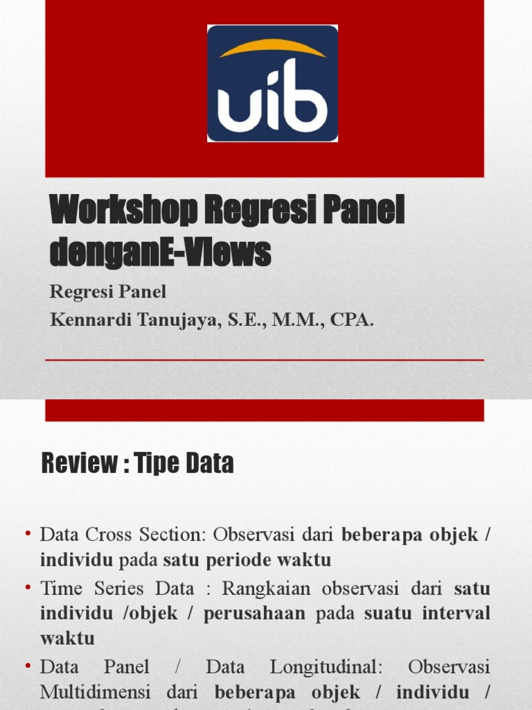 Eviews-Regresi Panel | PDF