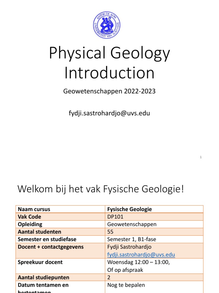 Physical Geology - Introduction 1 | PDF