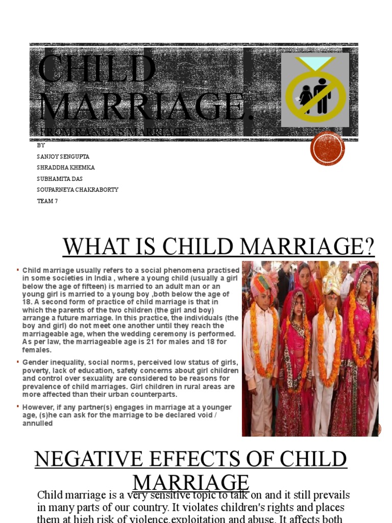 Child Marriage (Asl) 1 | PDF | Child Marriage | Marriage