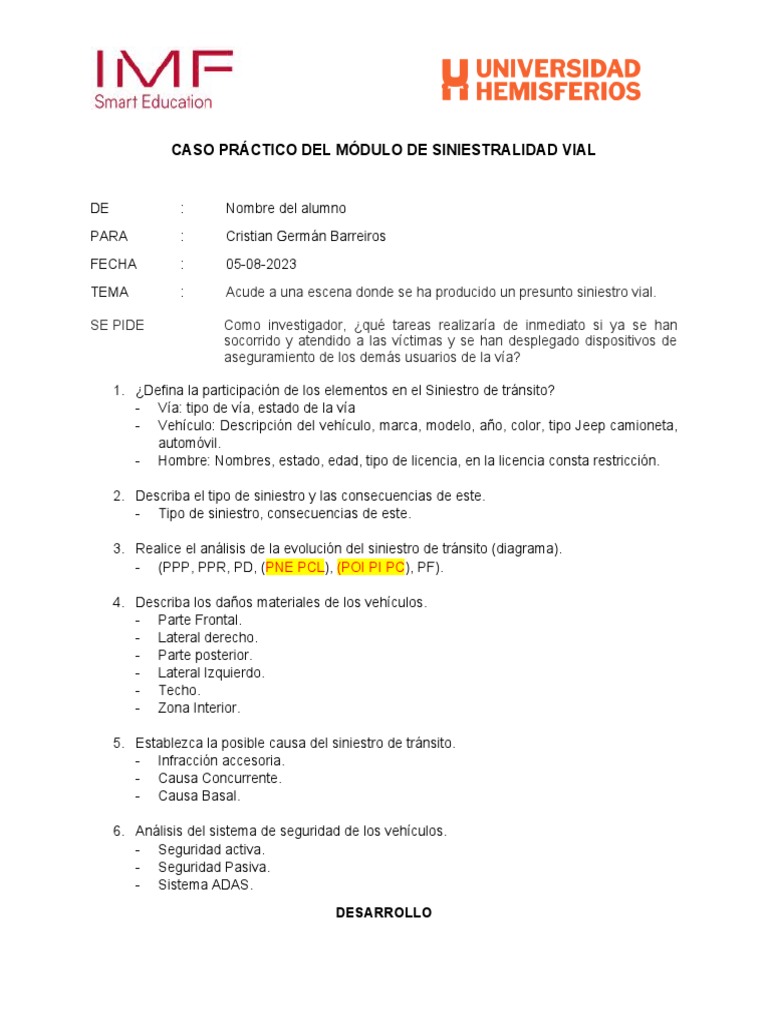 Formato Caso Práctico Final Julio | PDF