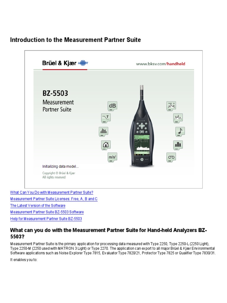 Measurement Partner Suite B&K | PDF | Microsoft Excel | Router (Computing)