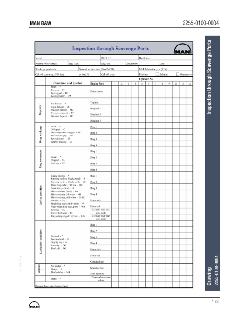 Inspection Through Scavenge Ports | PDF
