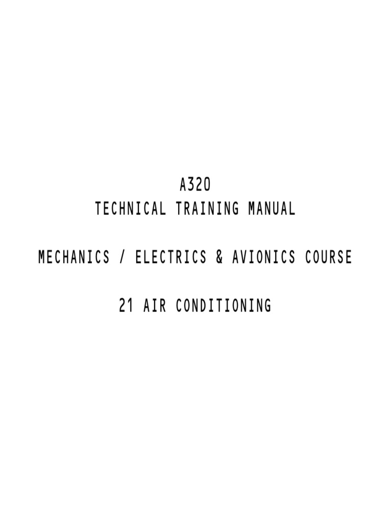 A320 Ata 21 Airconditioning | Download Free PDF | Valve | Heat Exchanger