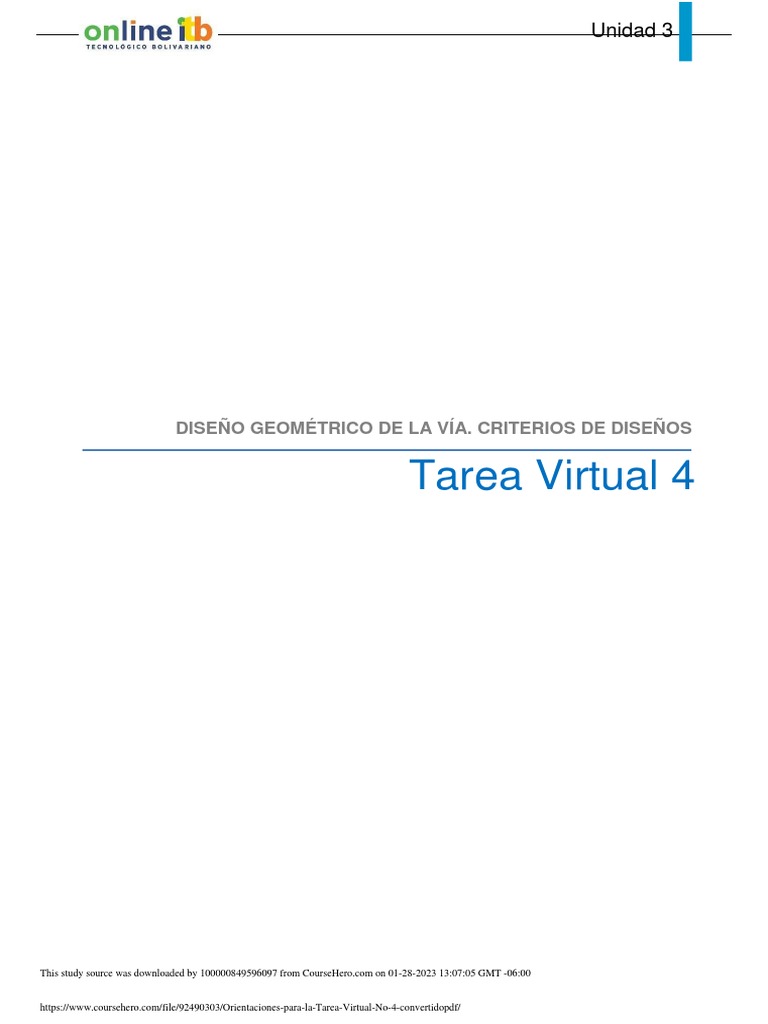 Orientaciones para La Tarea Virtual No 4 PDF | PDF | Geometría | Diseño