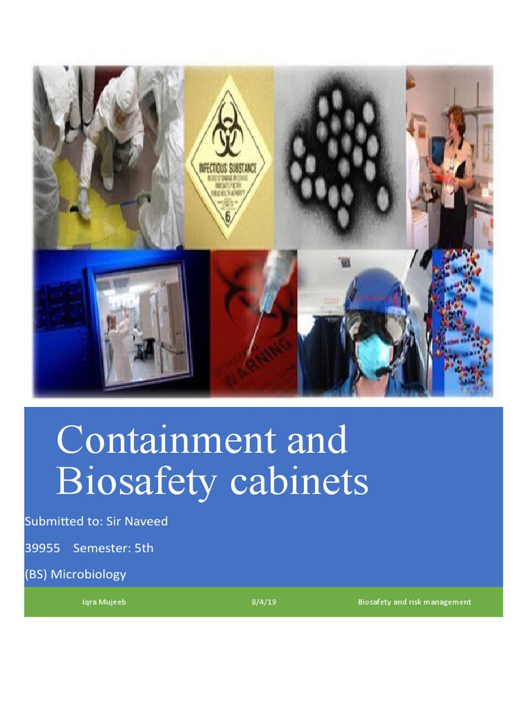 Containment and Biosafety Cabinets | PDF | Medical Specialties ...