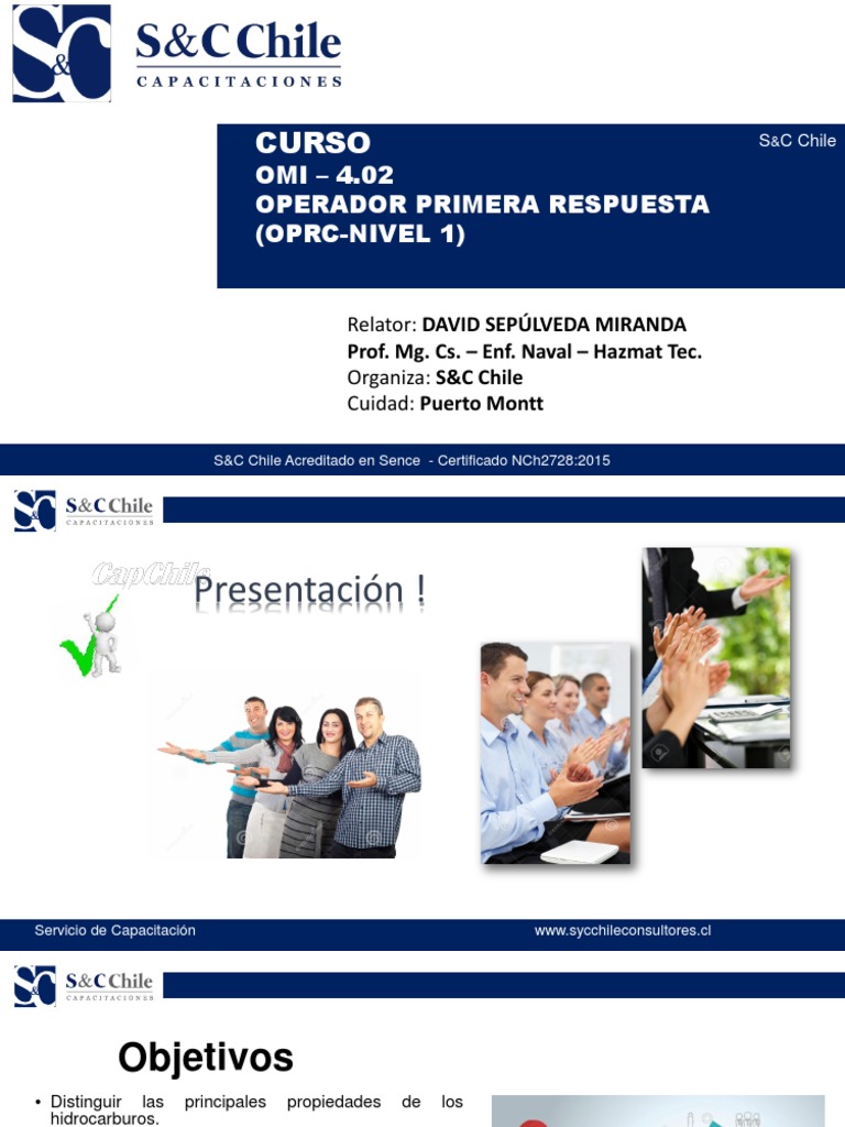 Curso OMI 4.02: Operador Primera Respuesta | PDF | Contaminación | Tratado