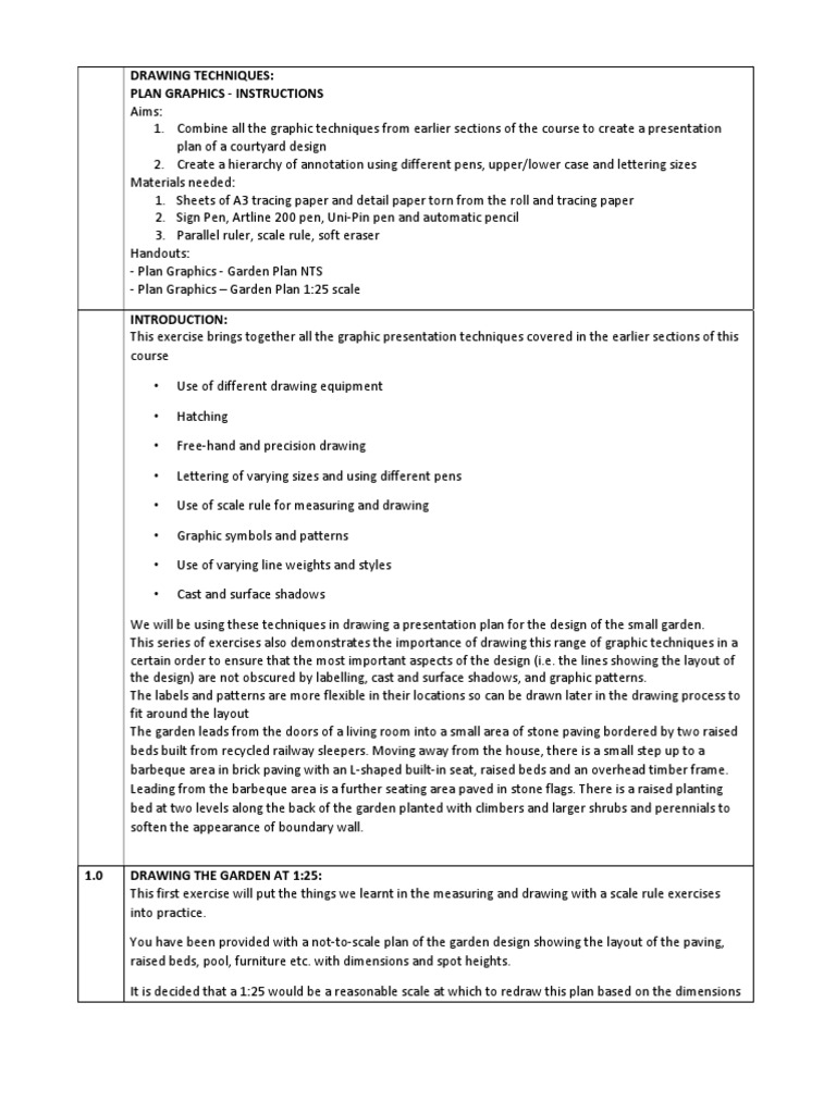Plan Graphics - Instructions | Download Free PDF | Drawing | Paper