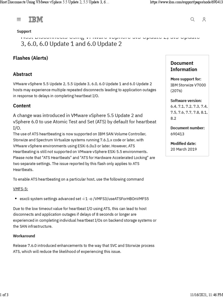 ATS Heartbeat Disable VM ESX | PDF | Operating System Technology | Computer Architecture