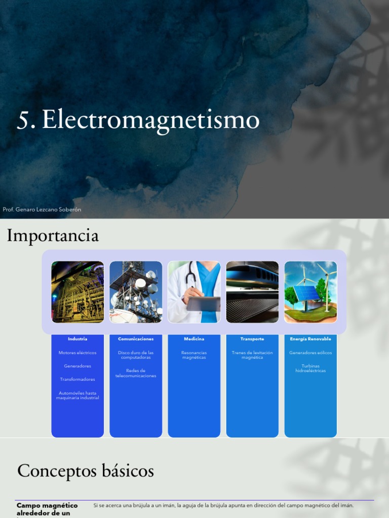 Electromagnetismo | PDF | Imán | Campo magnético
