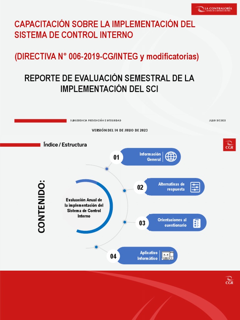 Evaluación Semestral de La Implementación Del SCI - Rev.14.07.23 | PDF