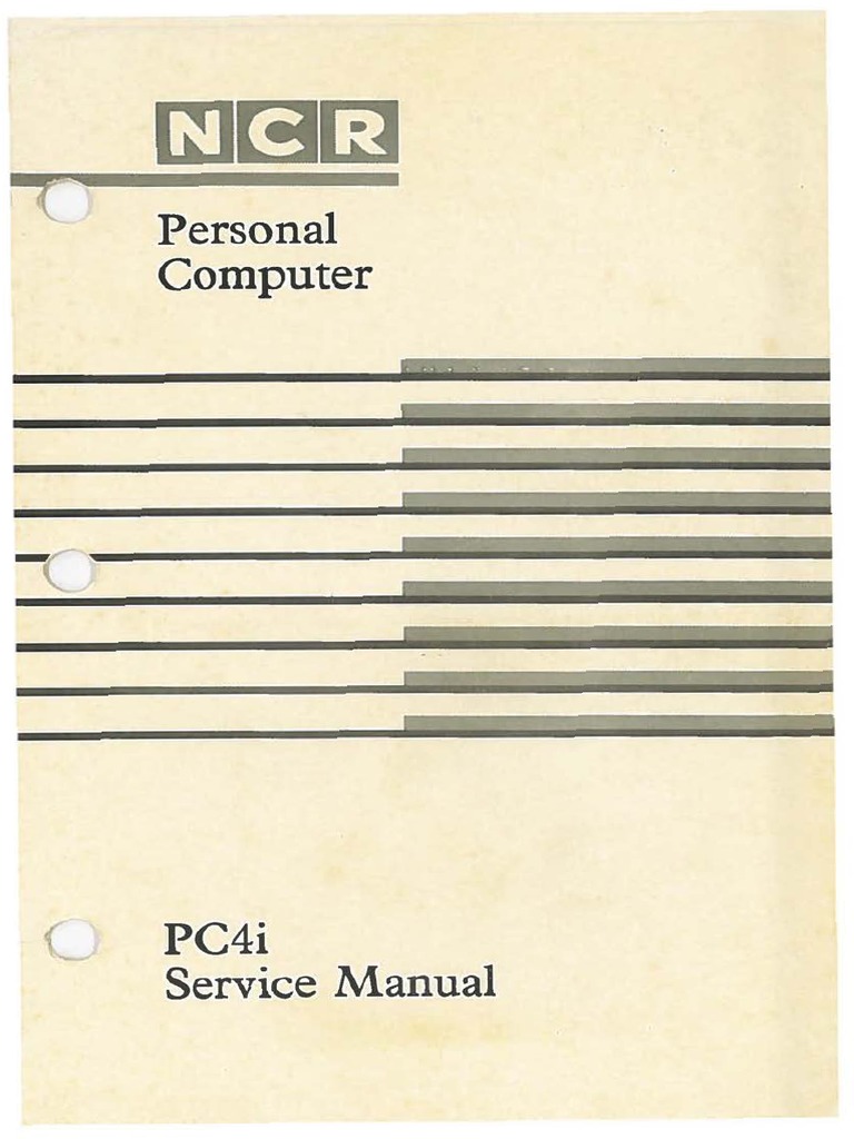 NCR PC4i Service Manual ST 2106 37 | PDF | Personal Computers ...