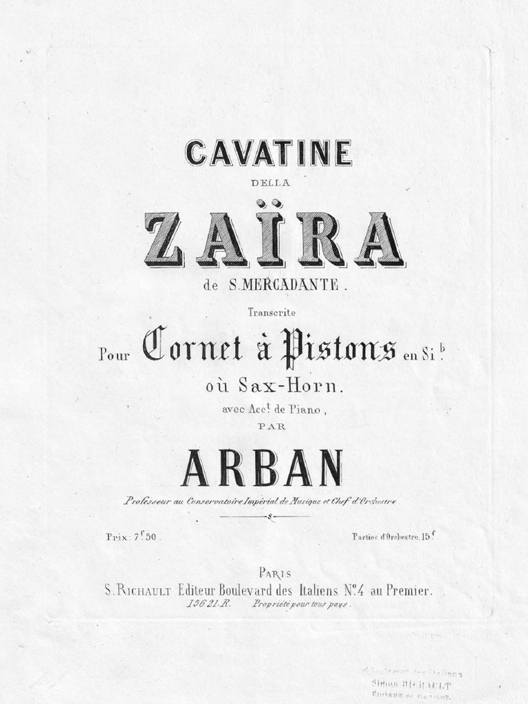 Cavatina para Piano de Audan | PDF