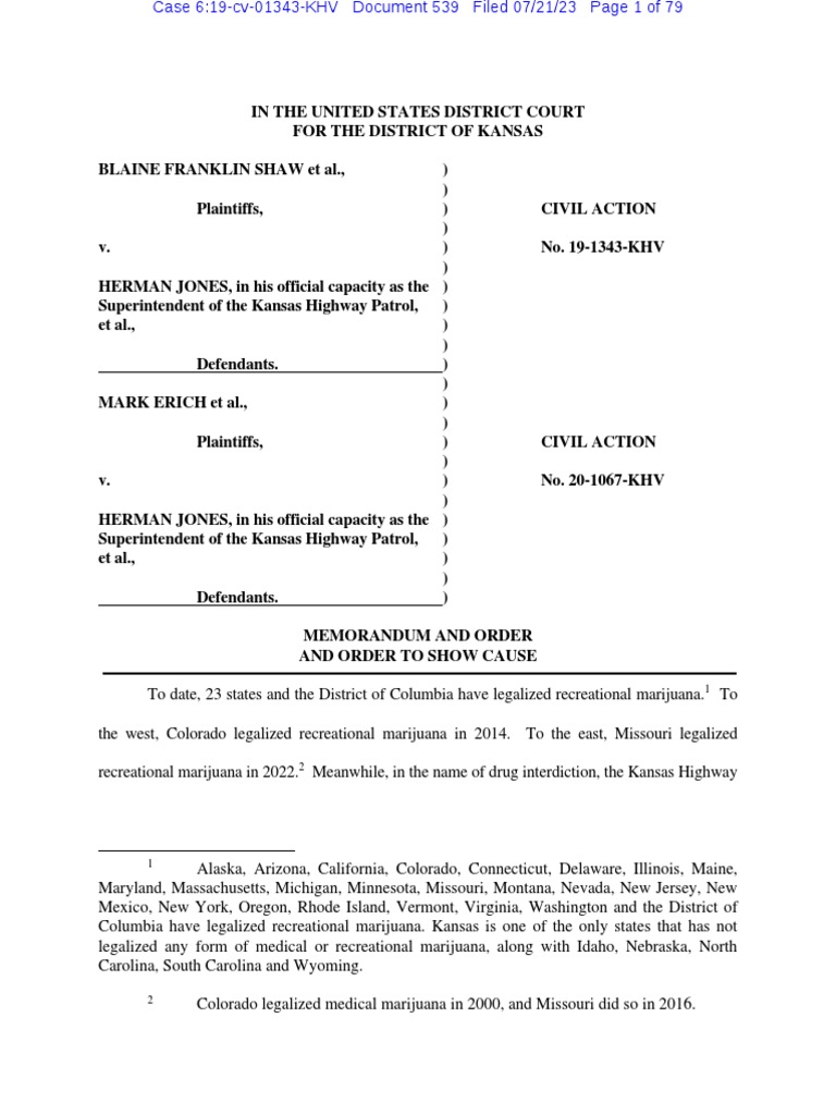 Memorandum and Order To Show Cause | PDF | Reasonable Suspicion | Traffic Stop