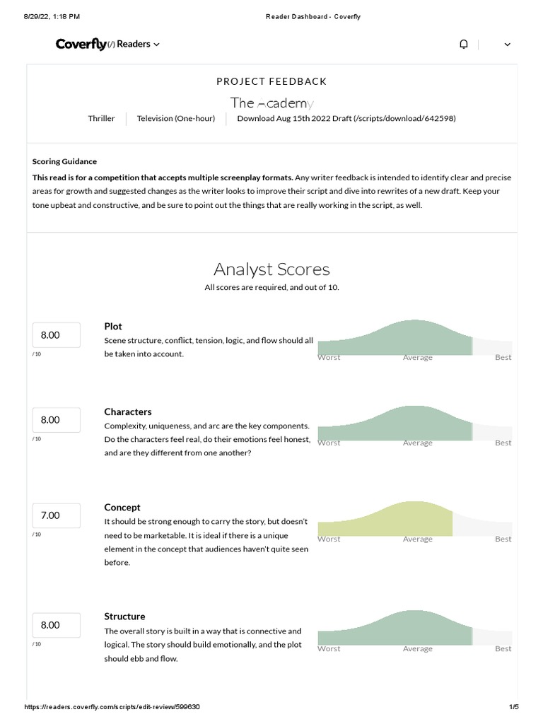 Gibberish 'Academy' coverage - Reader Dashboard - Coverfly | PDF ...