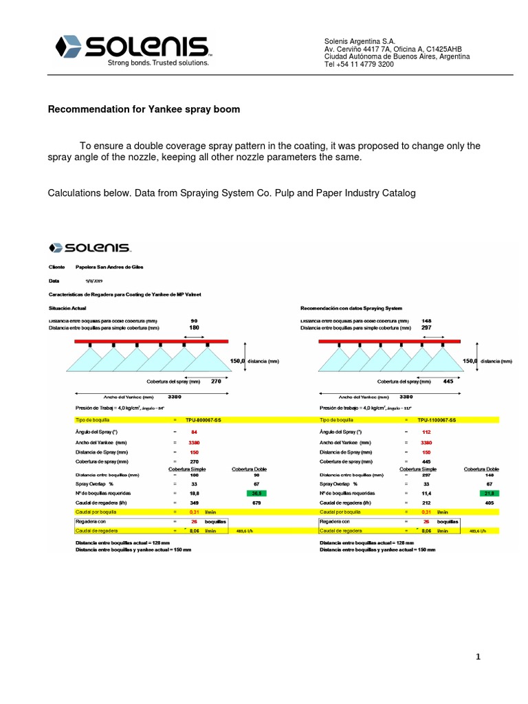 Informe Consulta Regadera Coating Ago.2019 SOLENIS | PDF | Technology & Engineering