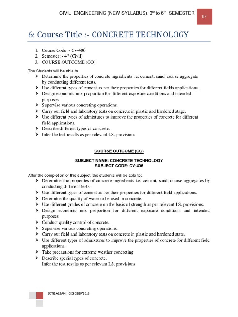 1concrete Technology | PDF | Concrete | Cement