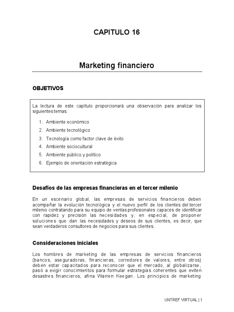 Cobra Marketing de Servicios Cap16 | PDF | Marketing | Bancos
