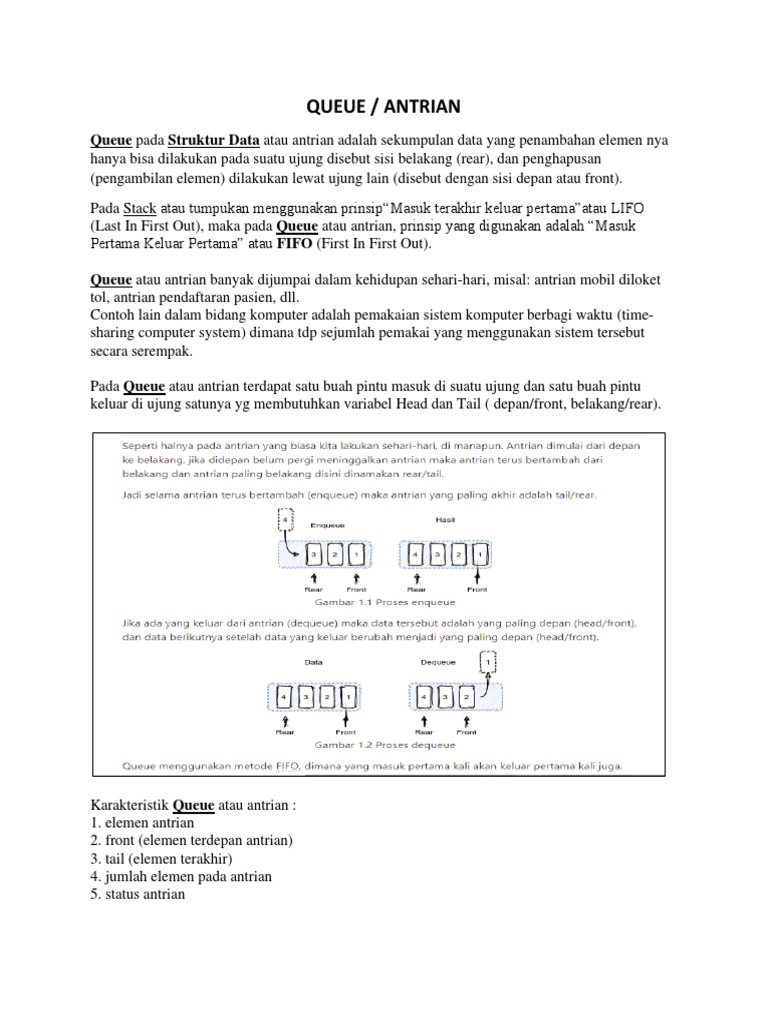 Materi Queue PDF | PDF
