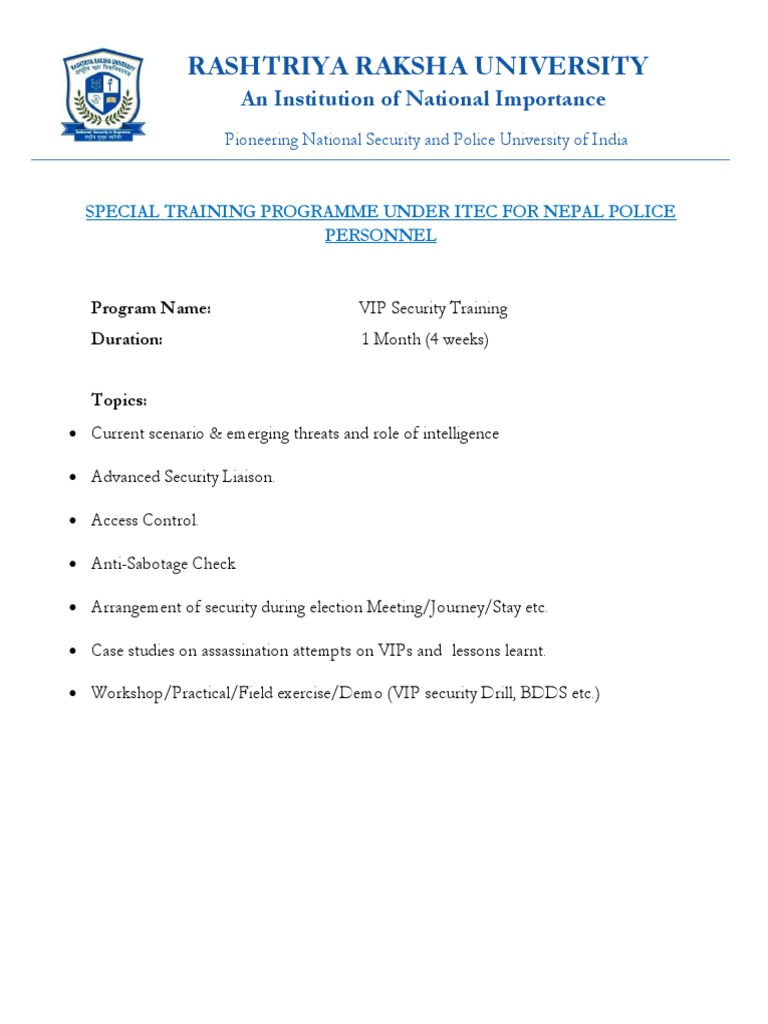 Vip Security - Nepal | PDF