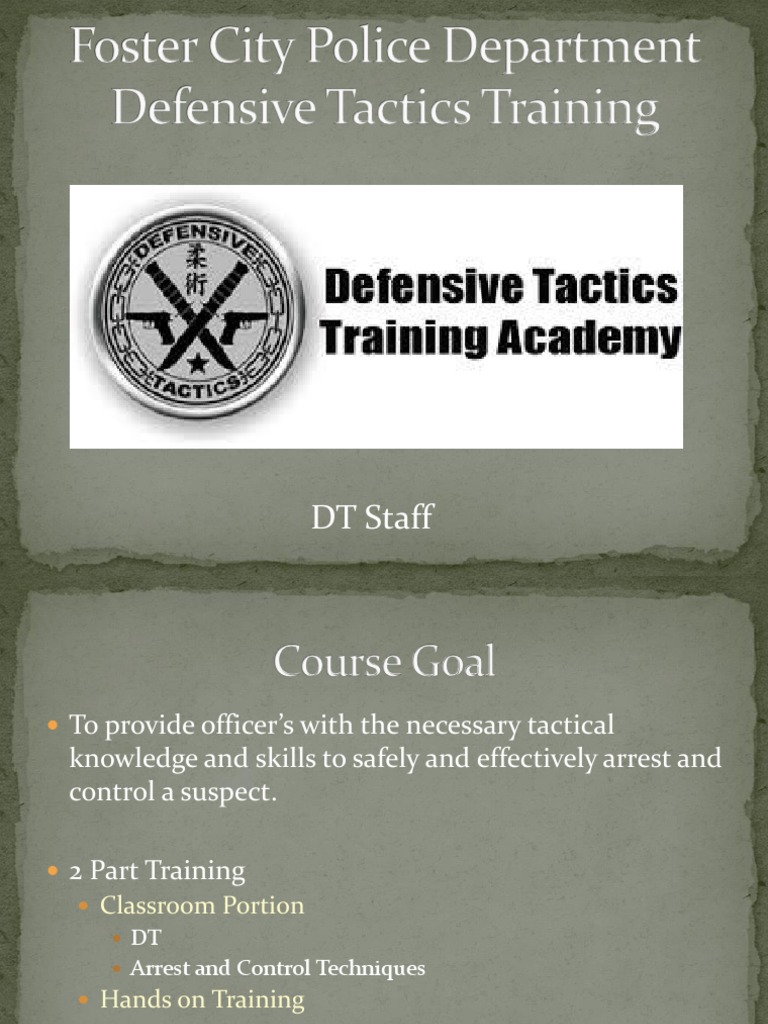 Defensive Tactics 2019 For Public Release | PDF | Handcuffs | Police