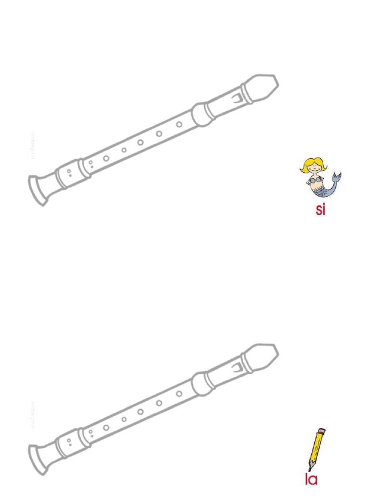 Notas Si La en Flauta Dulce | PDF