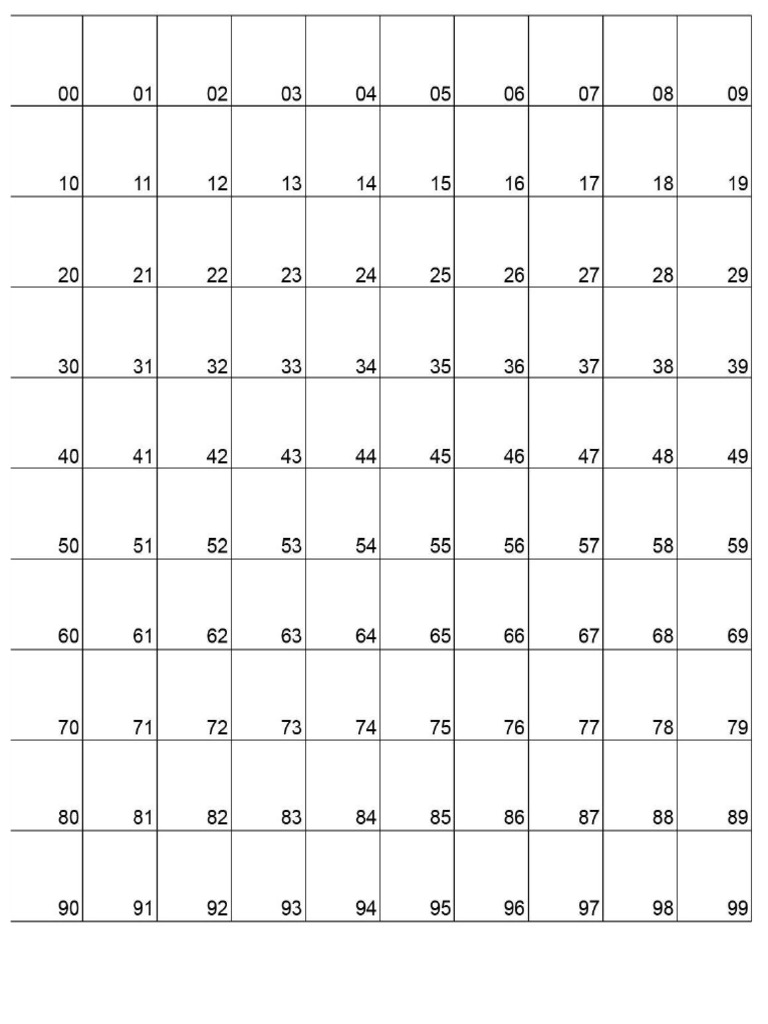 Quiniela 1 Al 100 | PDF