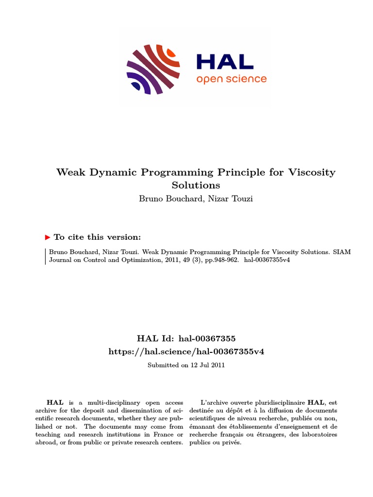 Dynamic Programming Principles PDFalgorithm | Download Free PDF | Mathematics | Mathematical ...