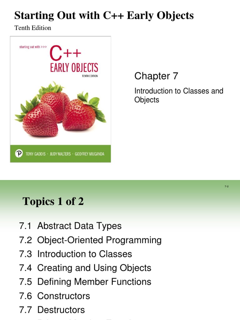 Chapter 07 Pdf Class Computer Programming Method Computer Programming