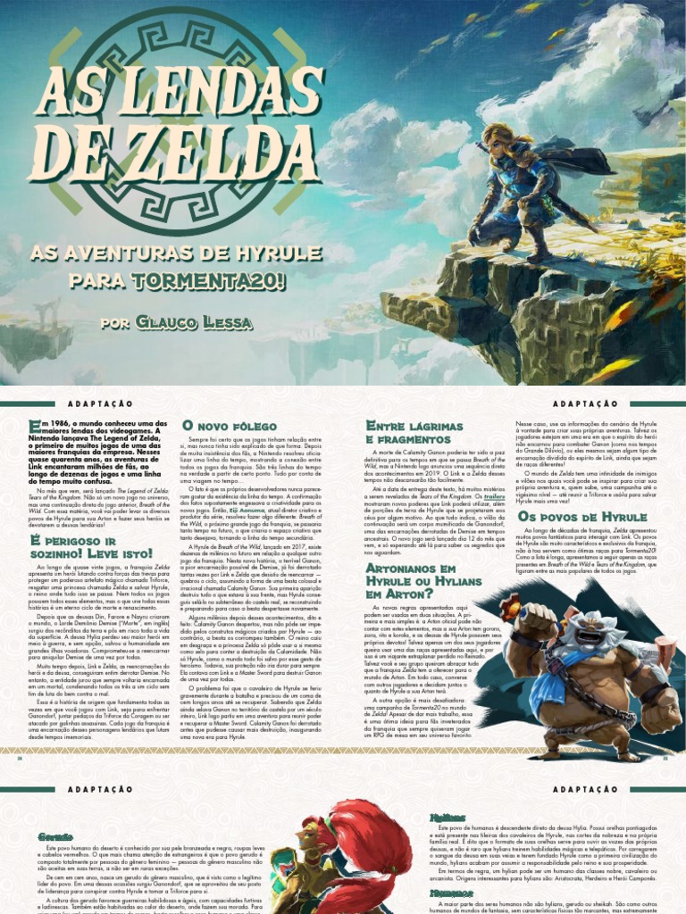 Db 190 Zelda Pdf A Lenda De Zelda