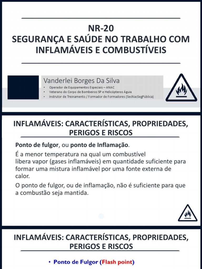 03 Ponto de Fulgor NR 20 | PDF