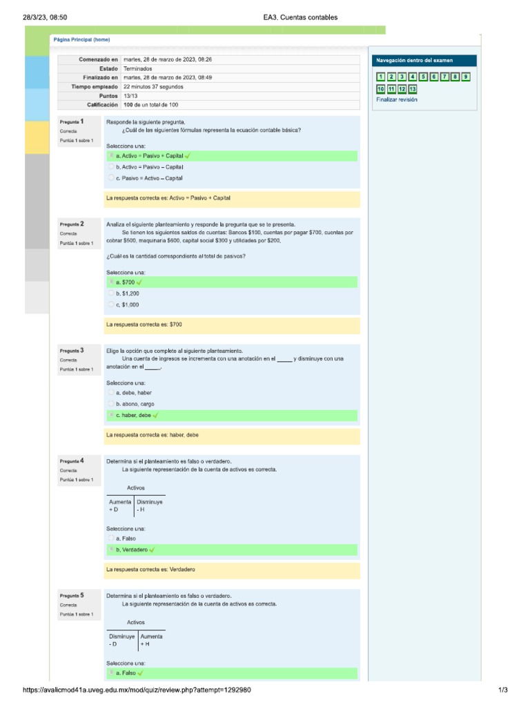 Ex Cuentas Contables 2DO INT | PDF
