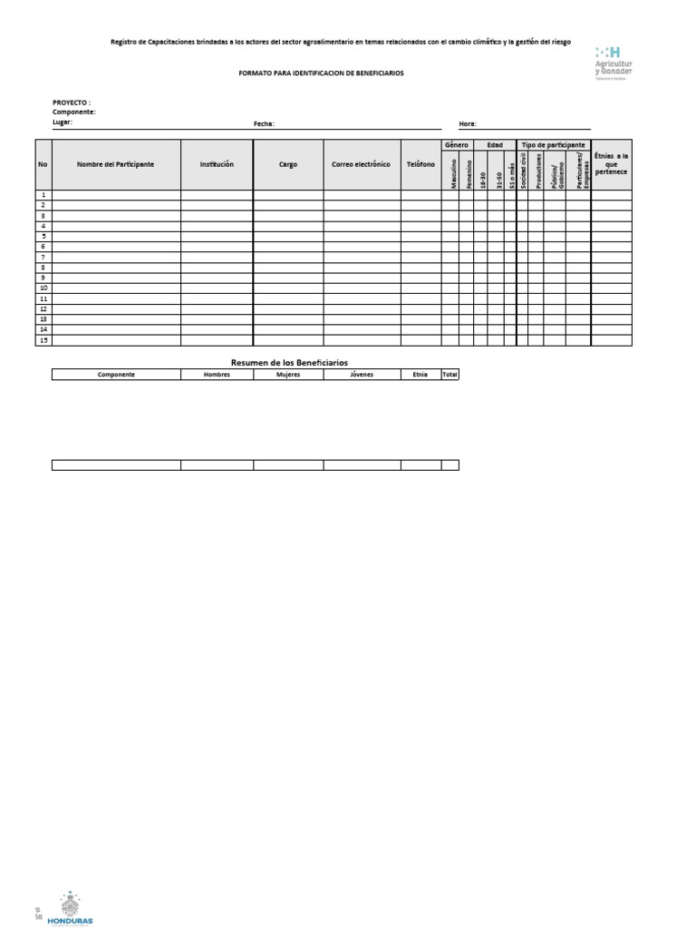 FORMATO Registro de Capacitaciones | PDF | Economias