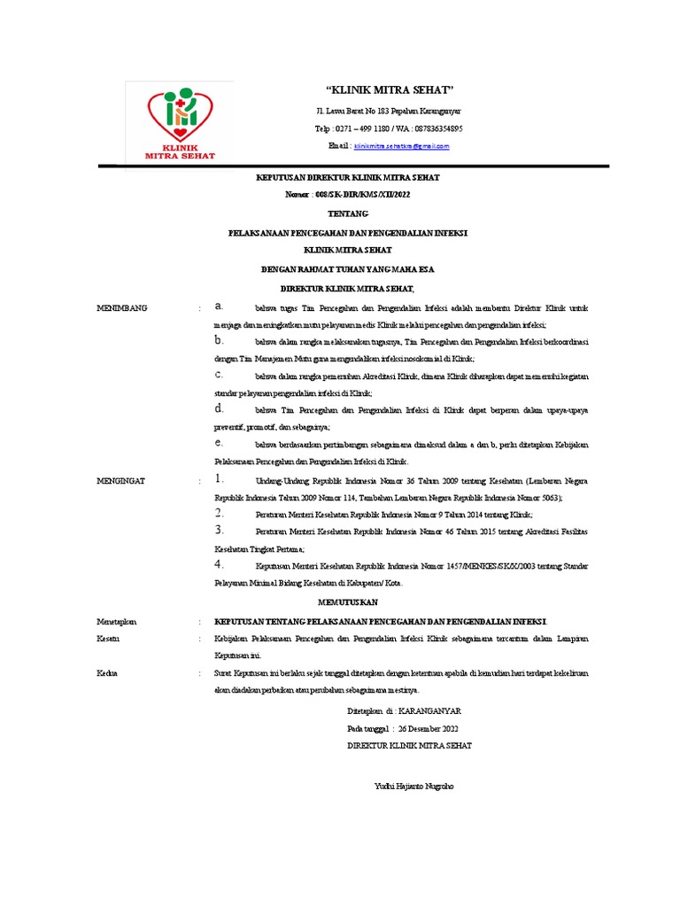 SK Pelaksanaan Ppi | PDF