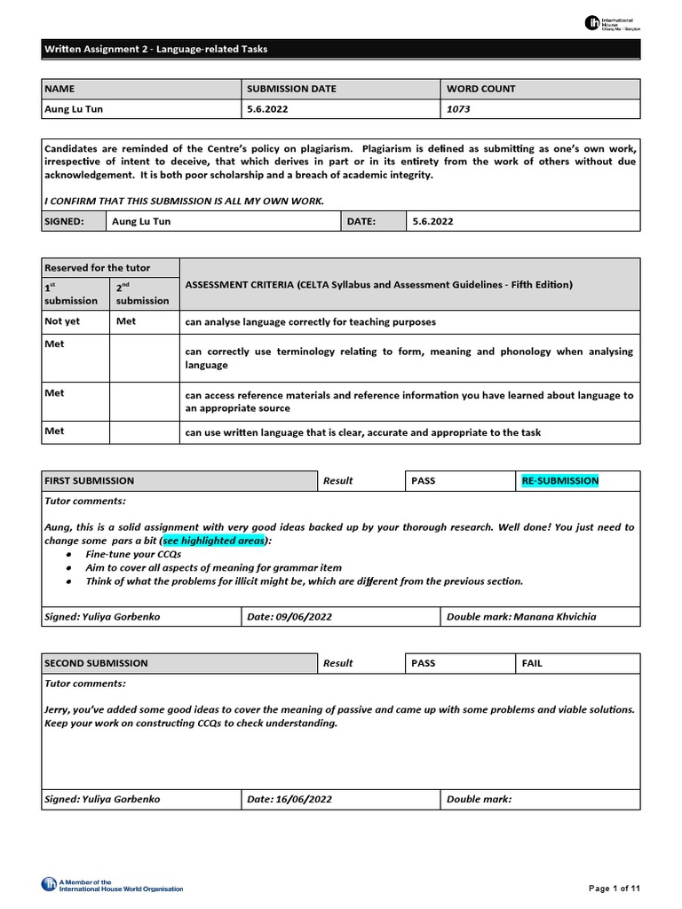 AungLuTun Assignment2 DM Resubmission Pass | PDF | Stress (Linguistics ...