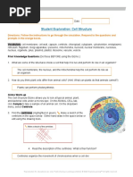 Cell "Cut & Paste" Assignment | PDF | Organelle | Cell (Biology)