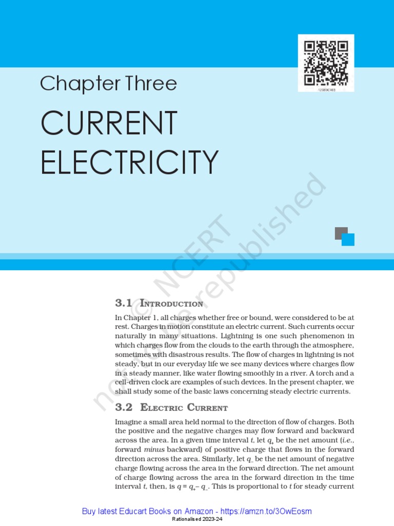 CH - 3 Current Electricity | PDF | Electrical Resistivity And ...