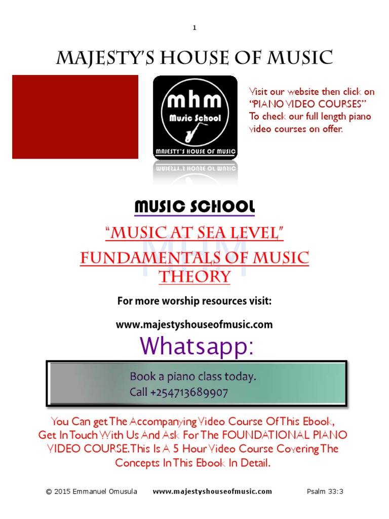 Music at Sea Level Updated | PDF | Interval (Music) | Scale (Music)