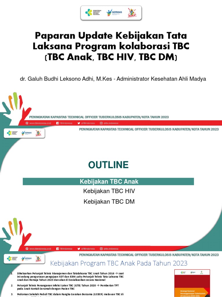 Paparan update kebijakan tata laksana program kolaborasi TBC (TBC Anak ...